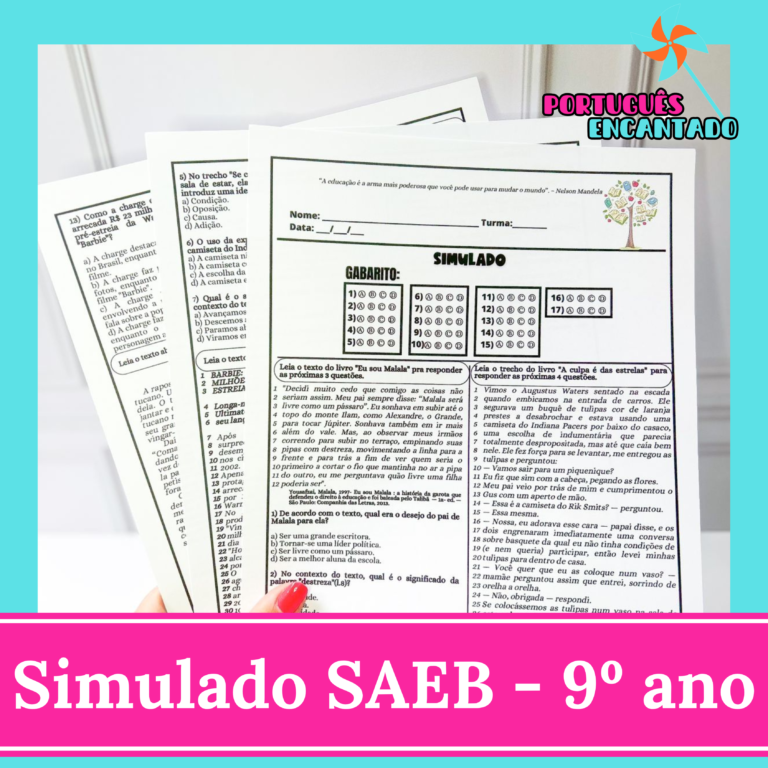 Simulado SAEB – 9º ano – Loja – Português Encantado