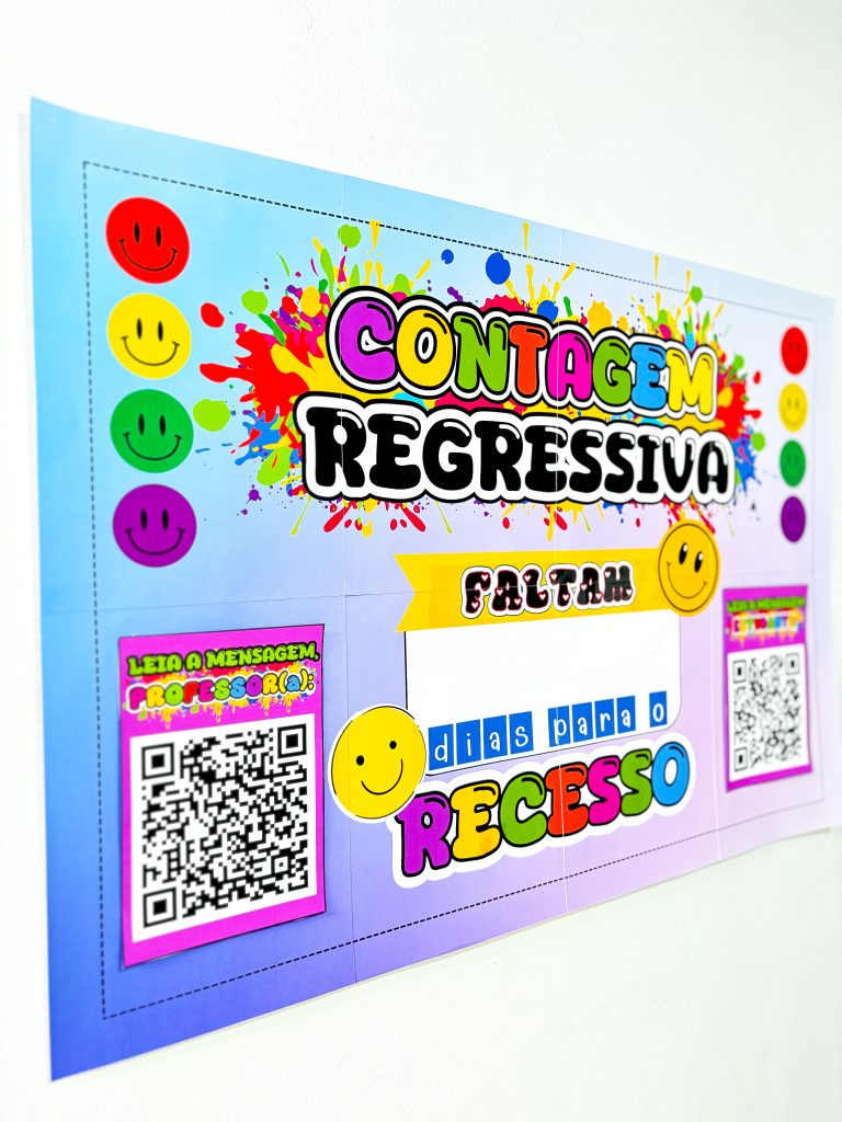 Contagem regressiva para o recesso – Com QR Code – Loja – Português ...