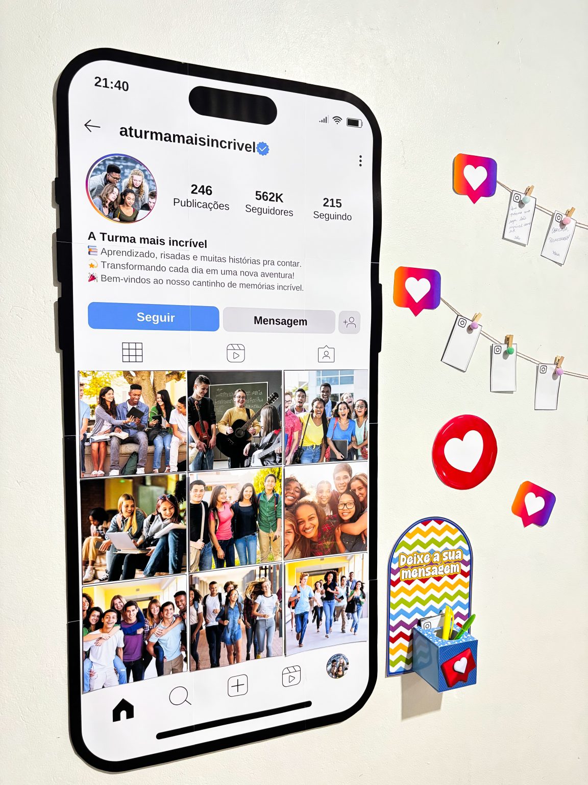 Painel “A turma mais incrível do Ano” – Loja – Português Encantado